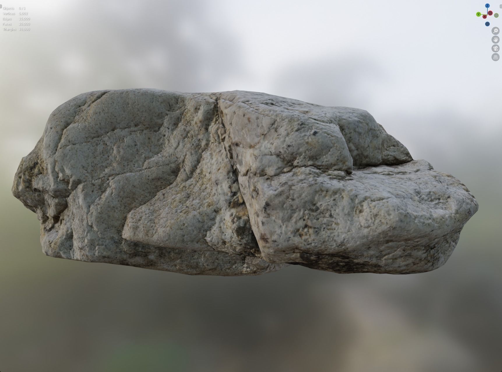 3D model Smooth Granite - 8K Textures - 6 Mesh Resolutions VR / AR ...