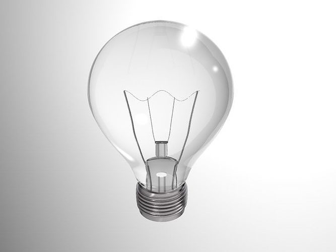 Realistic bulb light 3D model | CGTrader