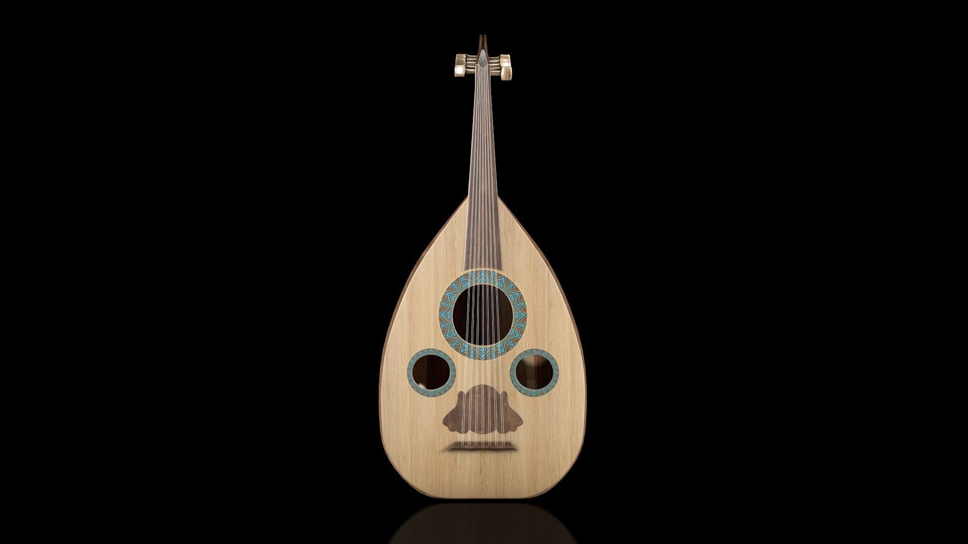Oud Musical Instrument 3D model | CGTrader