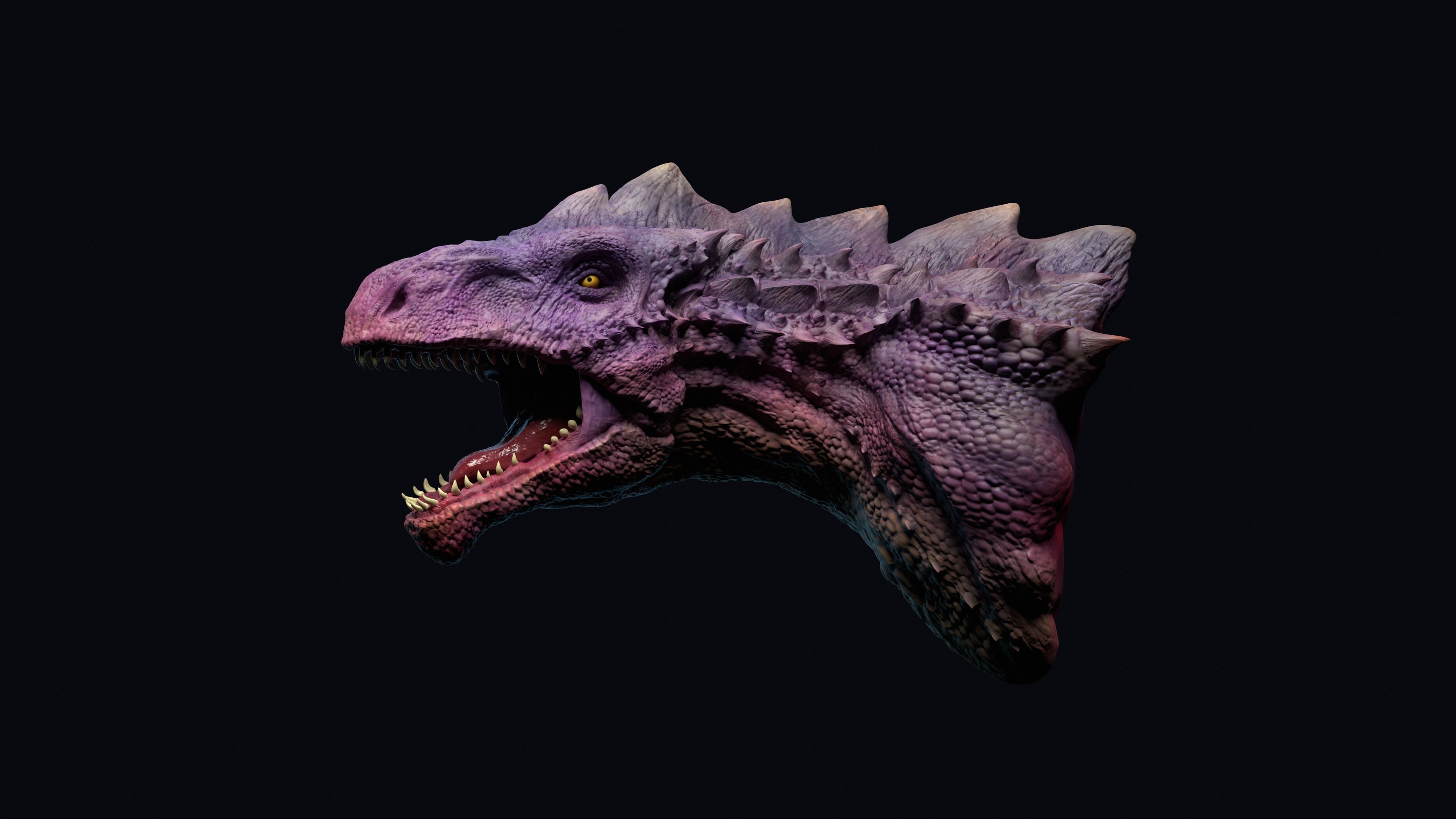 Dino Bust 3D model | CGTrader