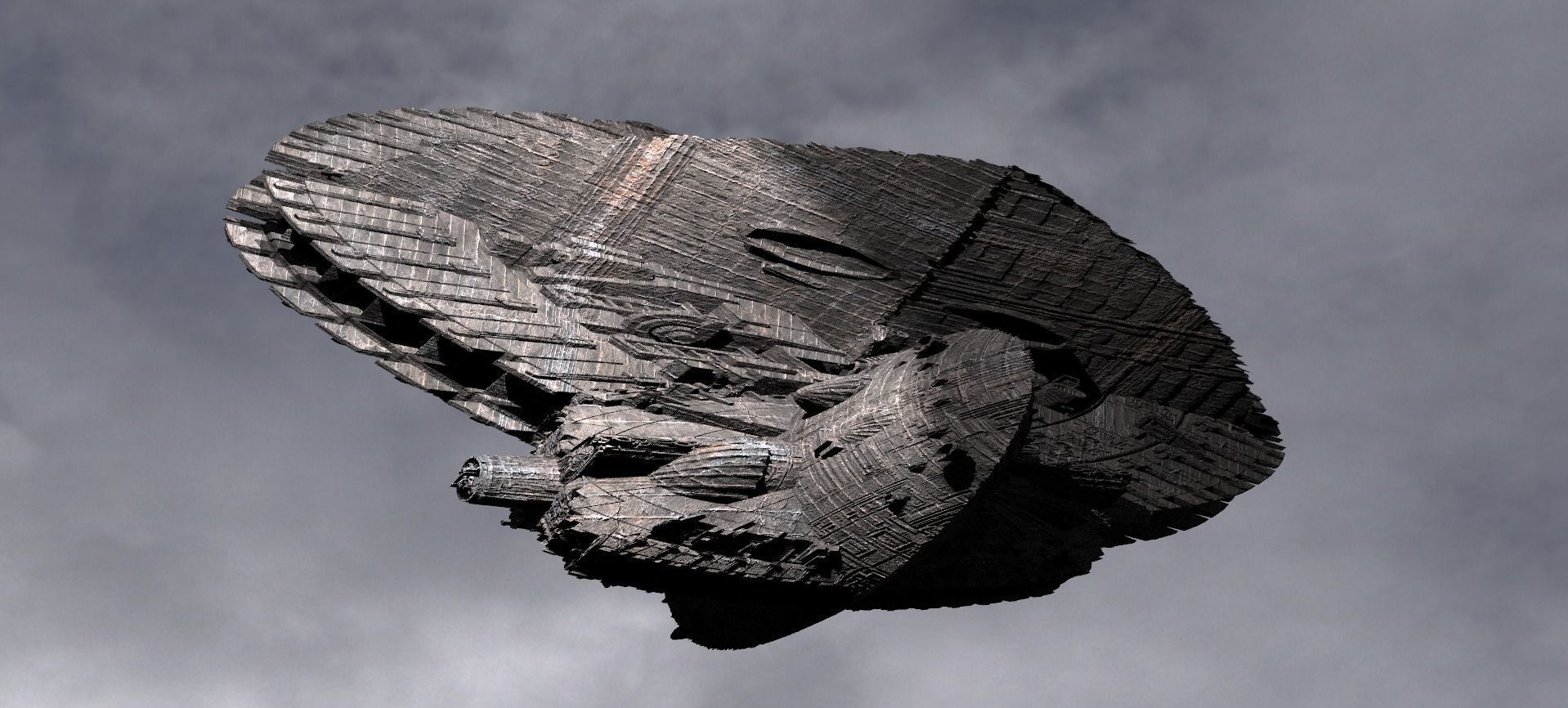 Aztec Ancient Ship Kit bash 3D model | CGTrader