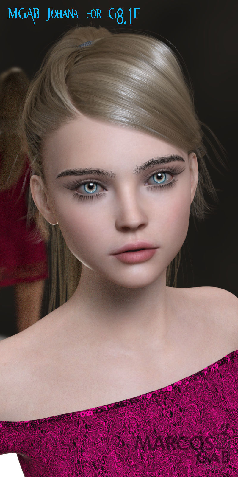 MGAB Johana for Genesis 81 Female 3D model animated rigged | CGTrader