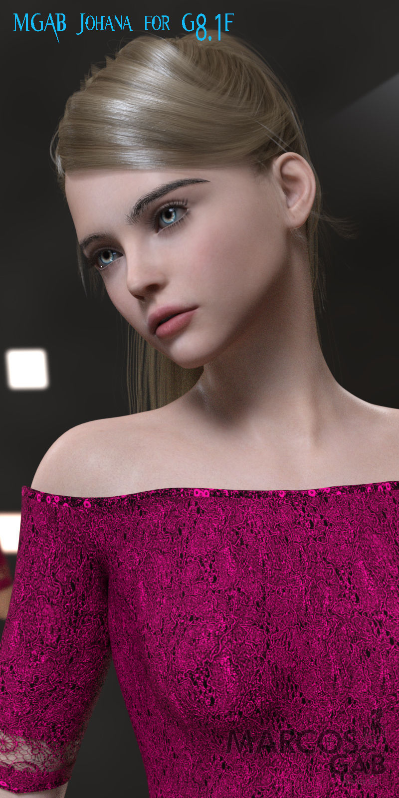 MGAB Johana for Genesis 81 Female 3D model animated rigged | CGTrader