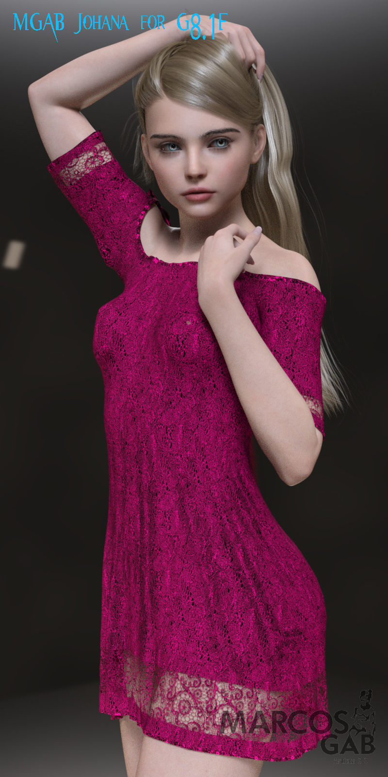 MGAB Johana for Genesis 81 Female 3D model animated rigged | CGTrader