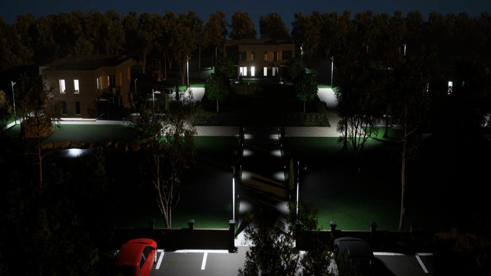 Hotel Motel House residential complex layout 3D model | CGTrader