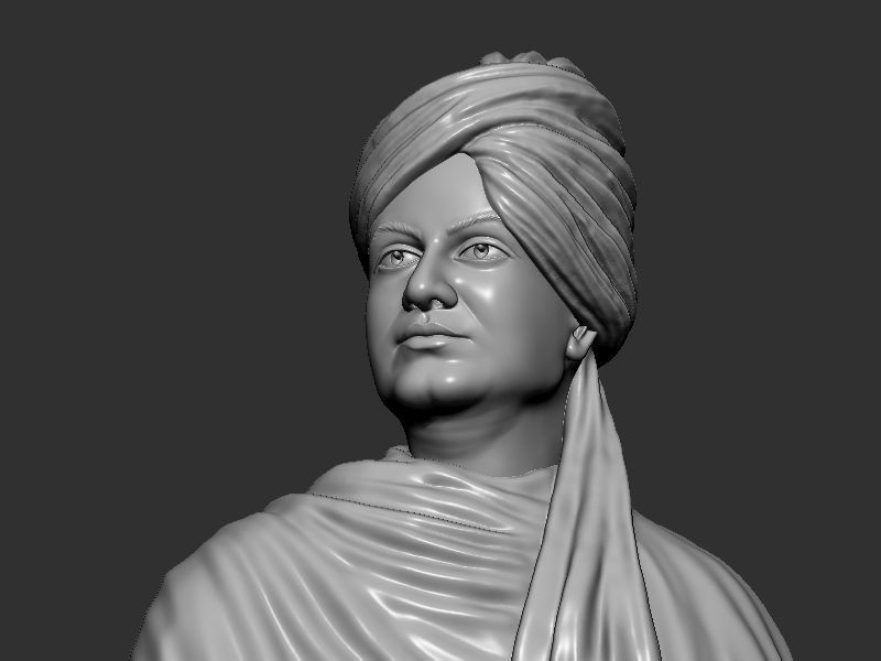 Swami Vivekanand Bust 3D model 3D printable | CGTrader