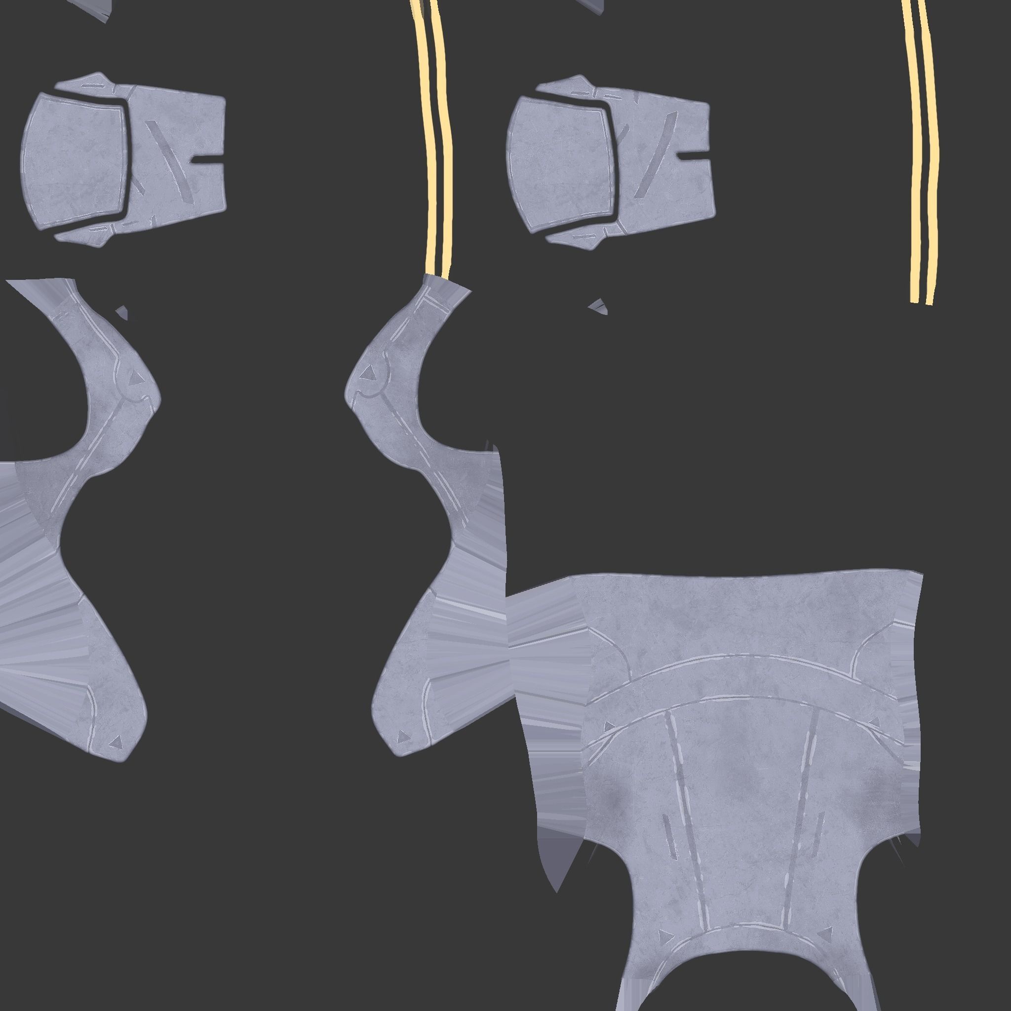 3D model Sci-fi Officer Scientist Secretary Outfit VR / AR / low-poly ...