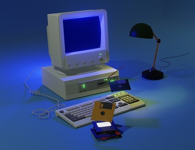retro pc 3D model | CGTrader
