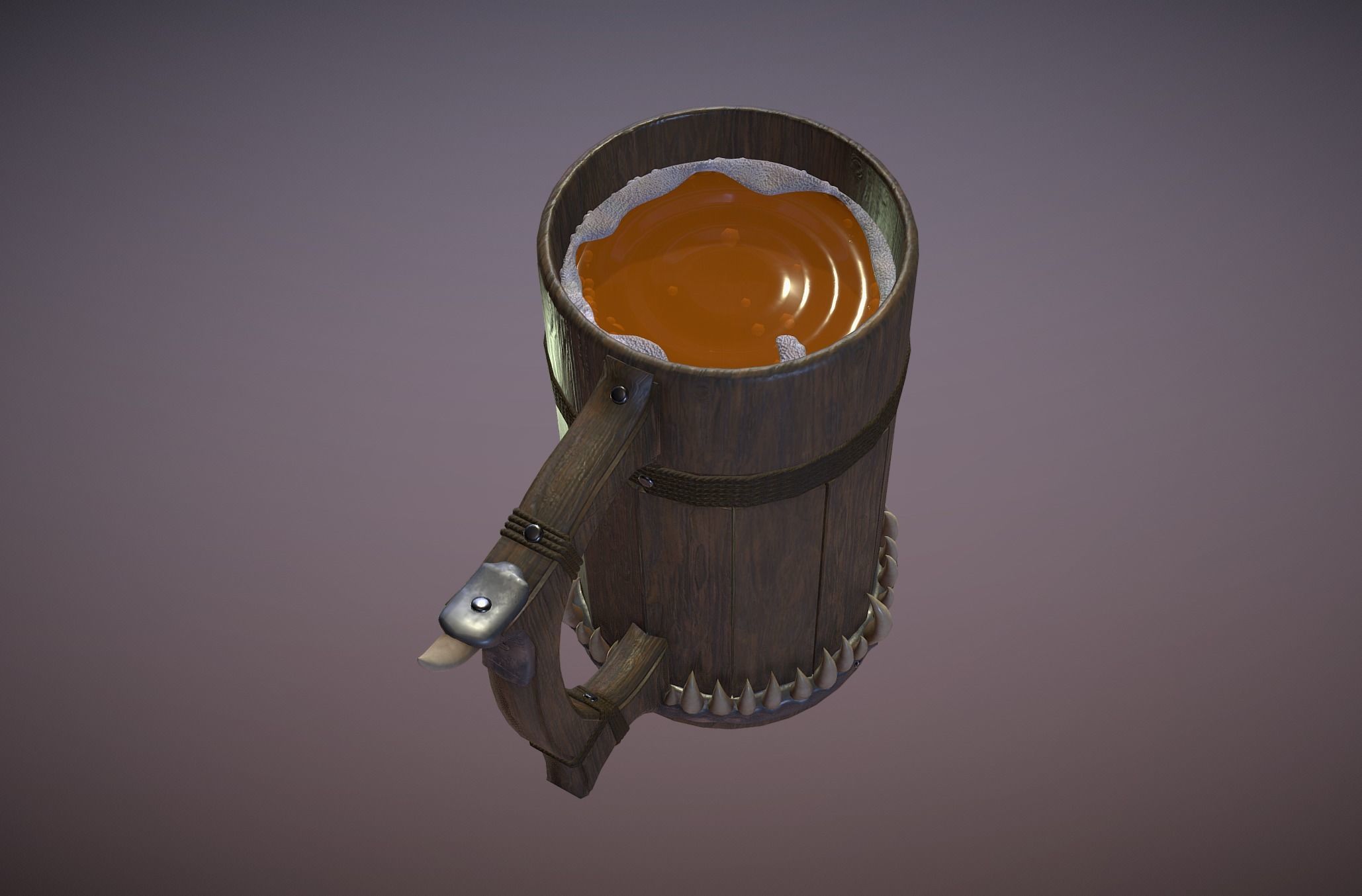 3D model Beer Jug with Orc teeth VR / AR / low-poly | CGTrader