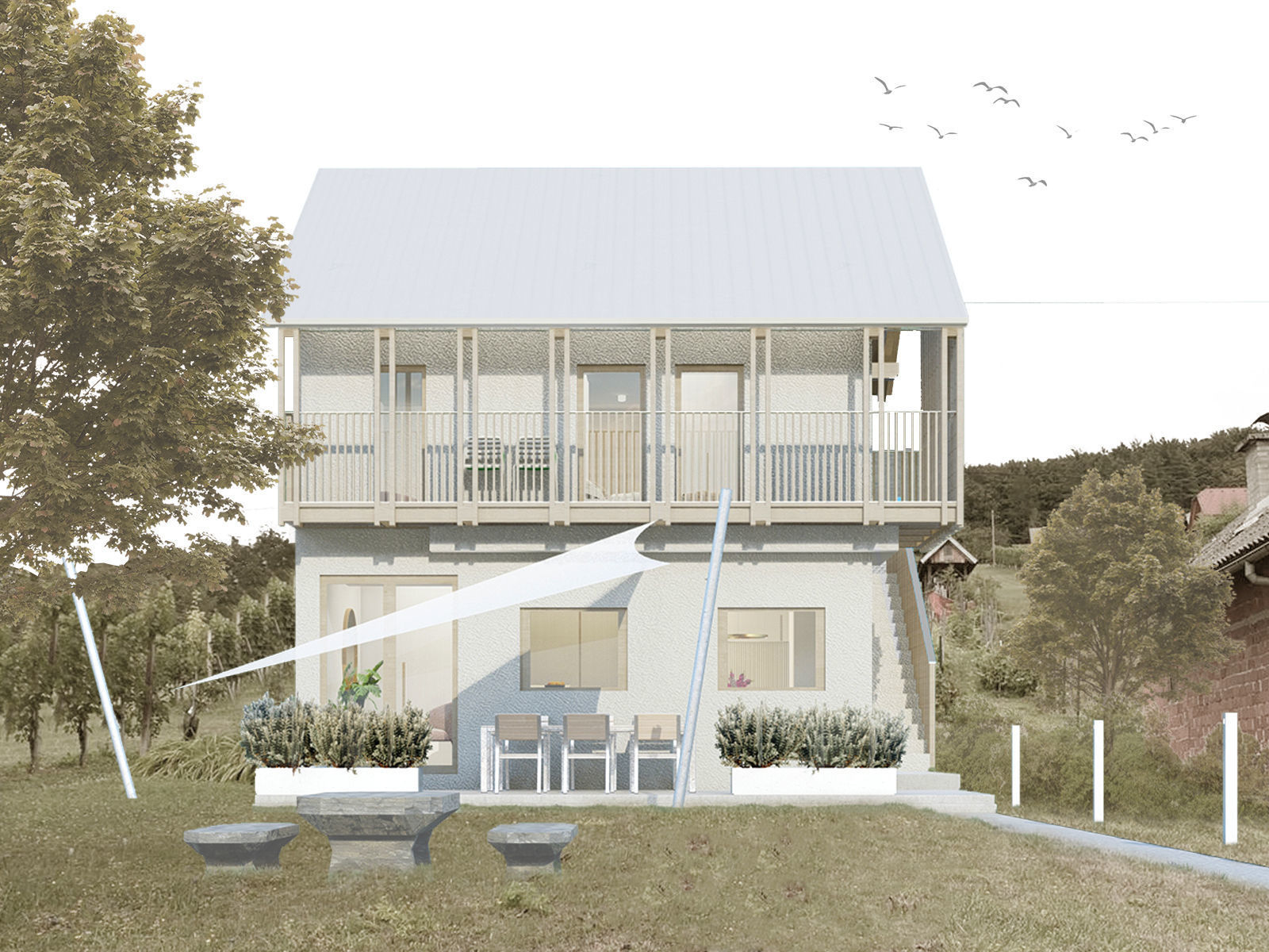 Modern House - Wine Cellar 3D model | CGTrader