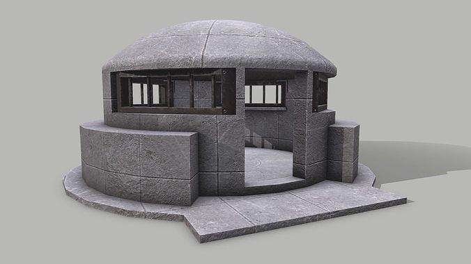 3D model Military Bunker 9 VR / AR / low-poly | CGTrader