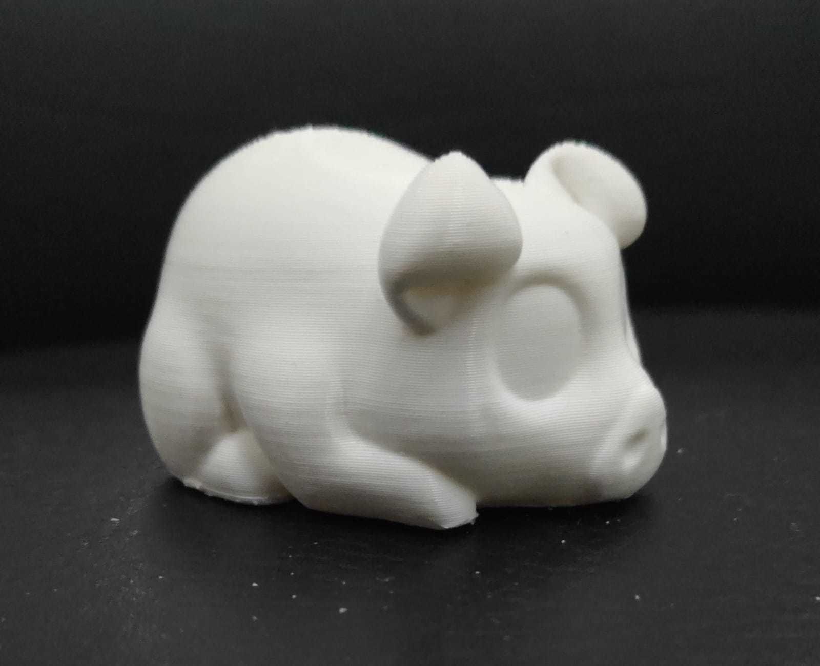 Lying Pig 3D model 3D printable | CGTrader