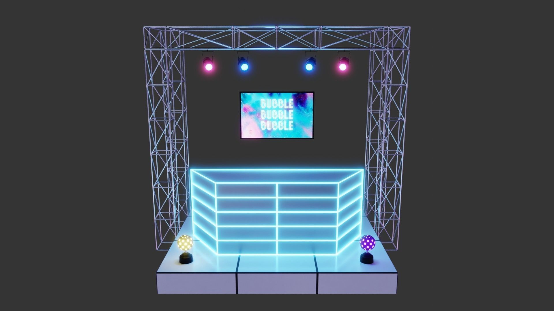 DJ Booth 3D model | CGTrader