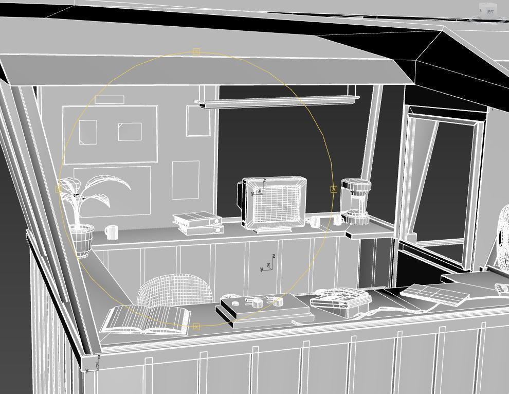 Old Security Booth 3D model | CGTrader