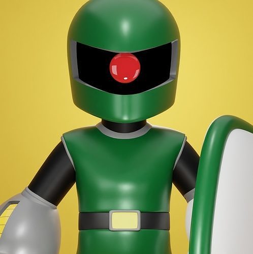 Sniper Joe Rockman Megaman 3D model | CGTrader