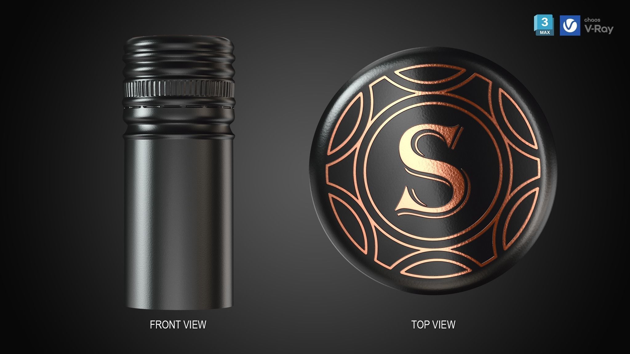 Customizable Wine Label 3D Model 3D model | CGTrader