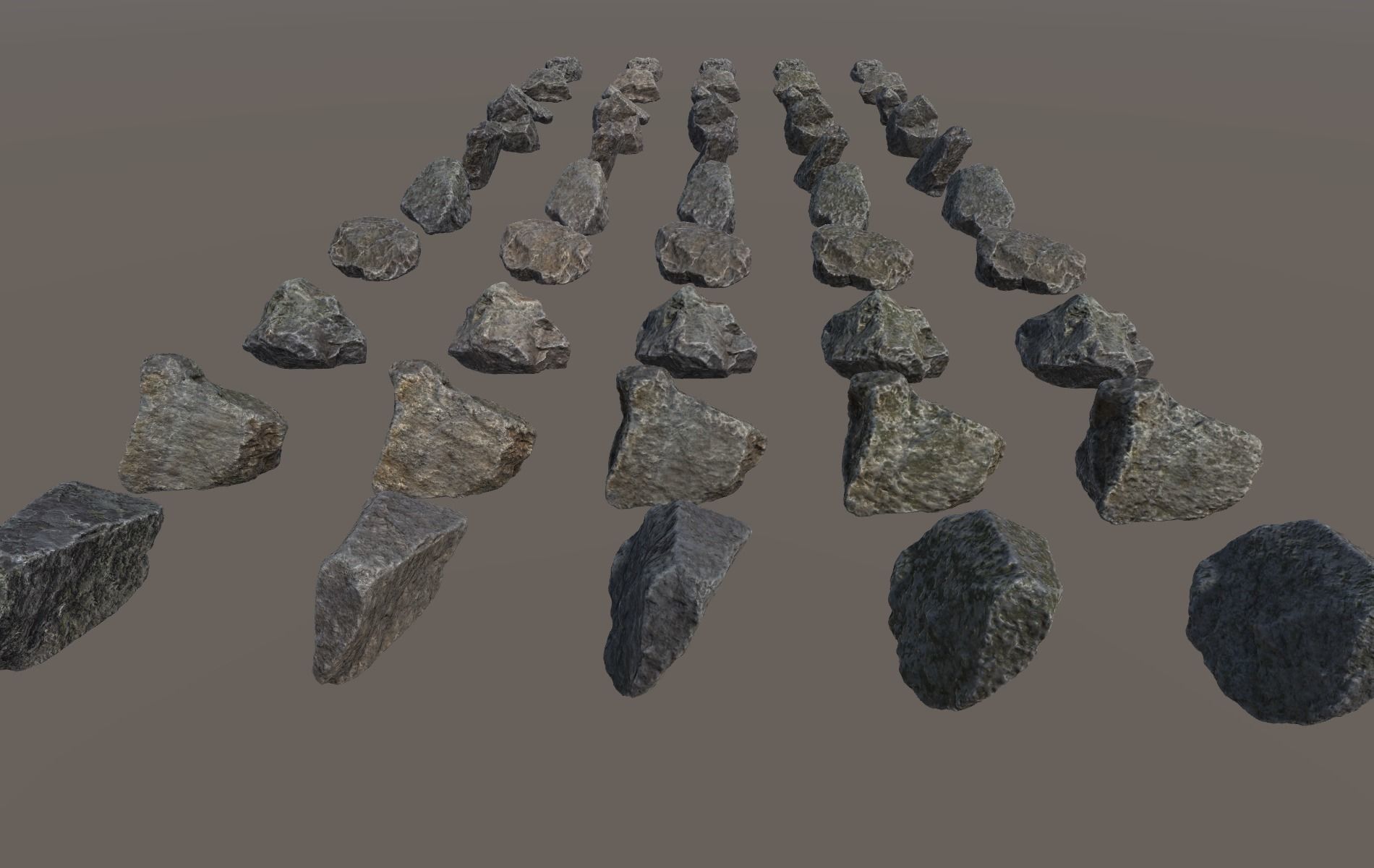 3D model Scanned Rocks Collection 02 - High Detail VR / AR / low-poly ...