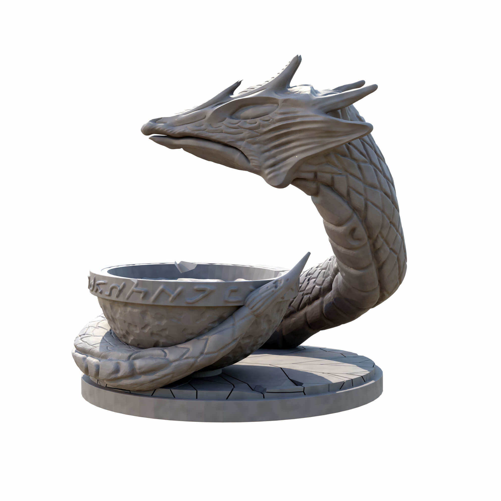 Sea Serpent Water Fountains and Statues Fantasy Terrain 3D model 3D ...