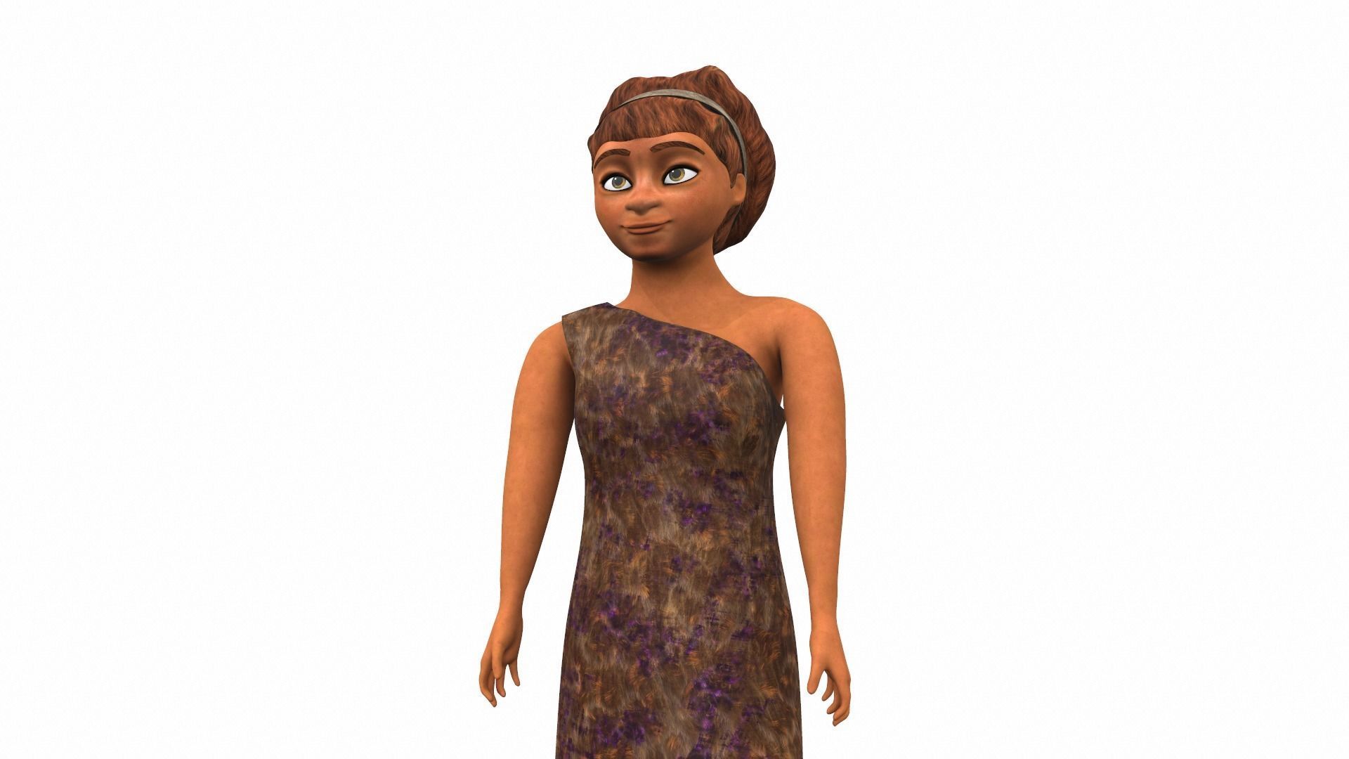 Ugga Crood - female cartoon character of the Croods 3D model | CGTrader