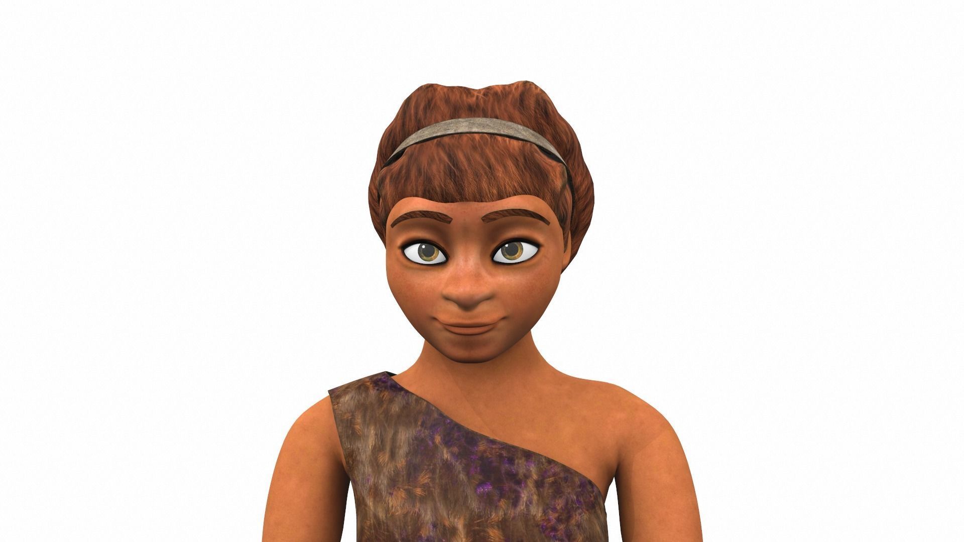 Ugga Crood Female Cartoon Character Of The Croods 3d Model Cgtrader