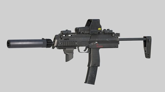 3D model HK MP7A2 MOD 1 VR / AR / low-poly | CGTrader