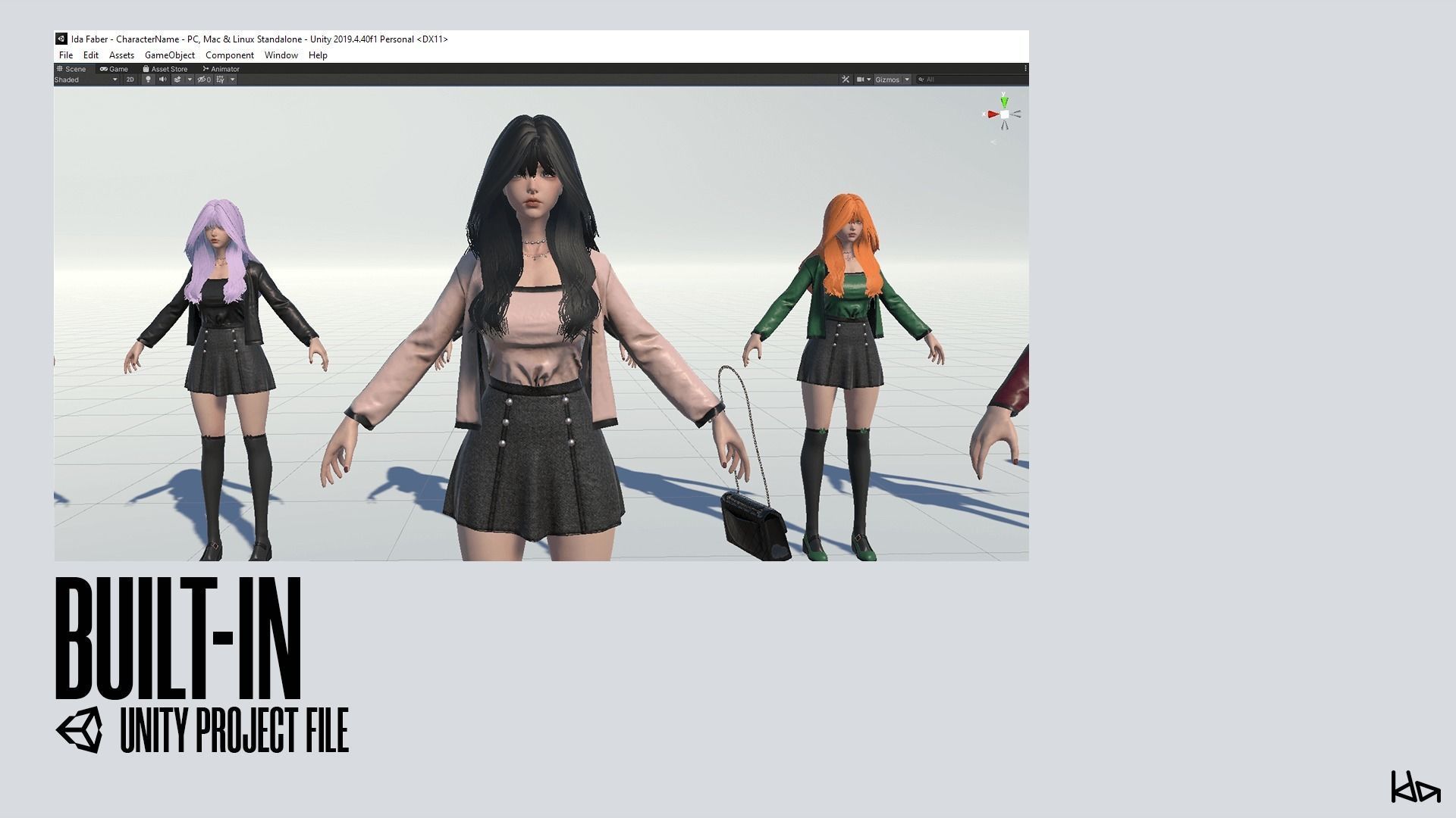 3D model K-POP SERIES Mina - Game Ready VR / AR / low-poly | CGTrader