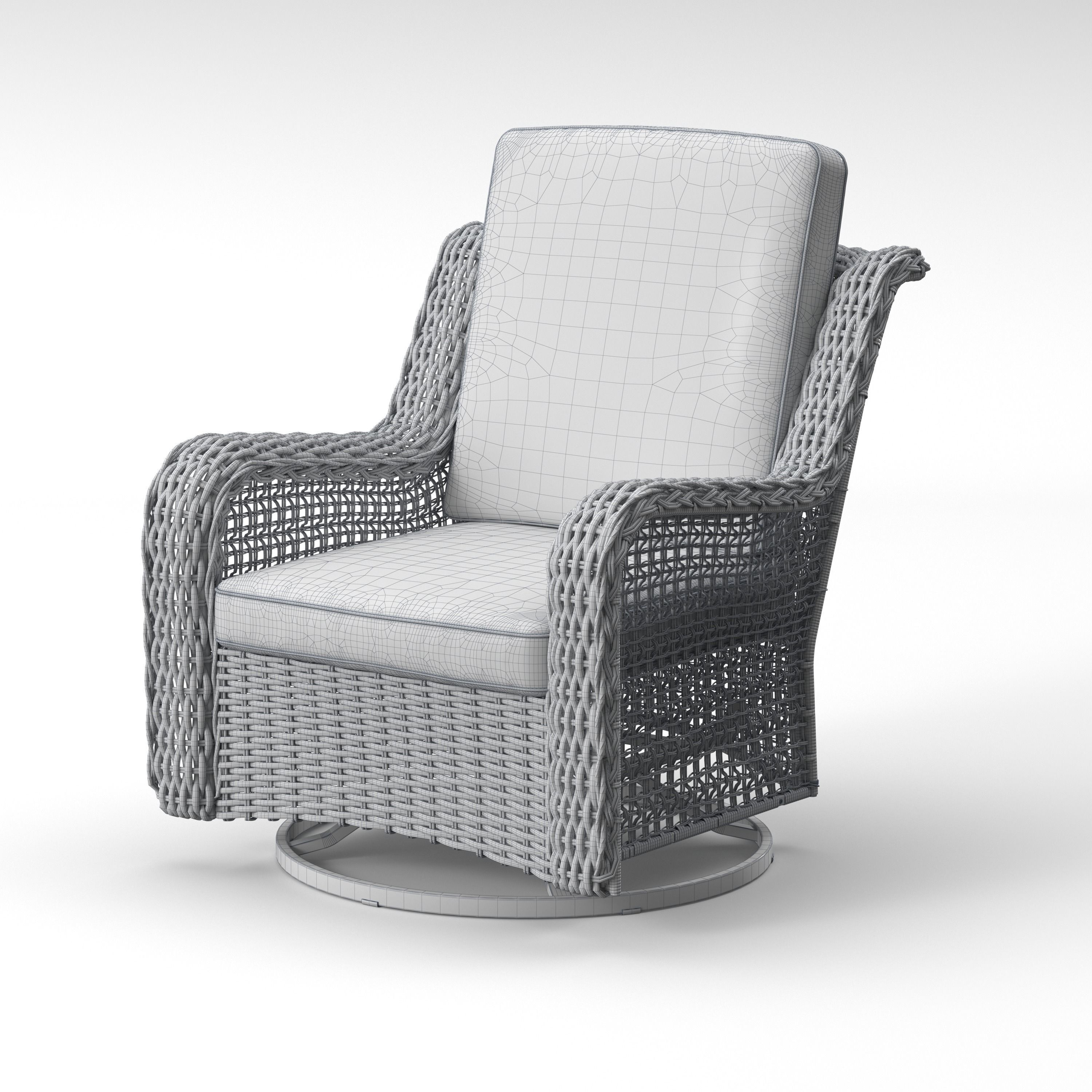 Rattan Arm Chair 3D model | CGTrader