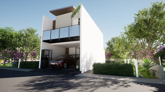 3D model small house design VR / AR / low-poly | CGTrader