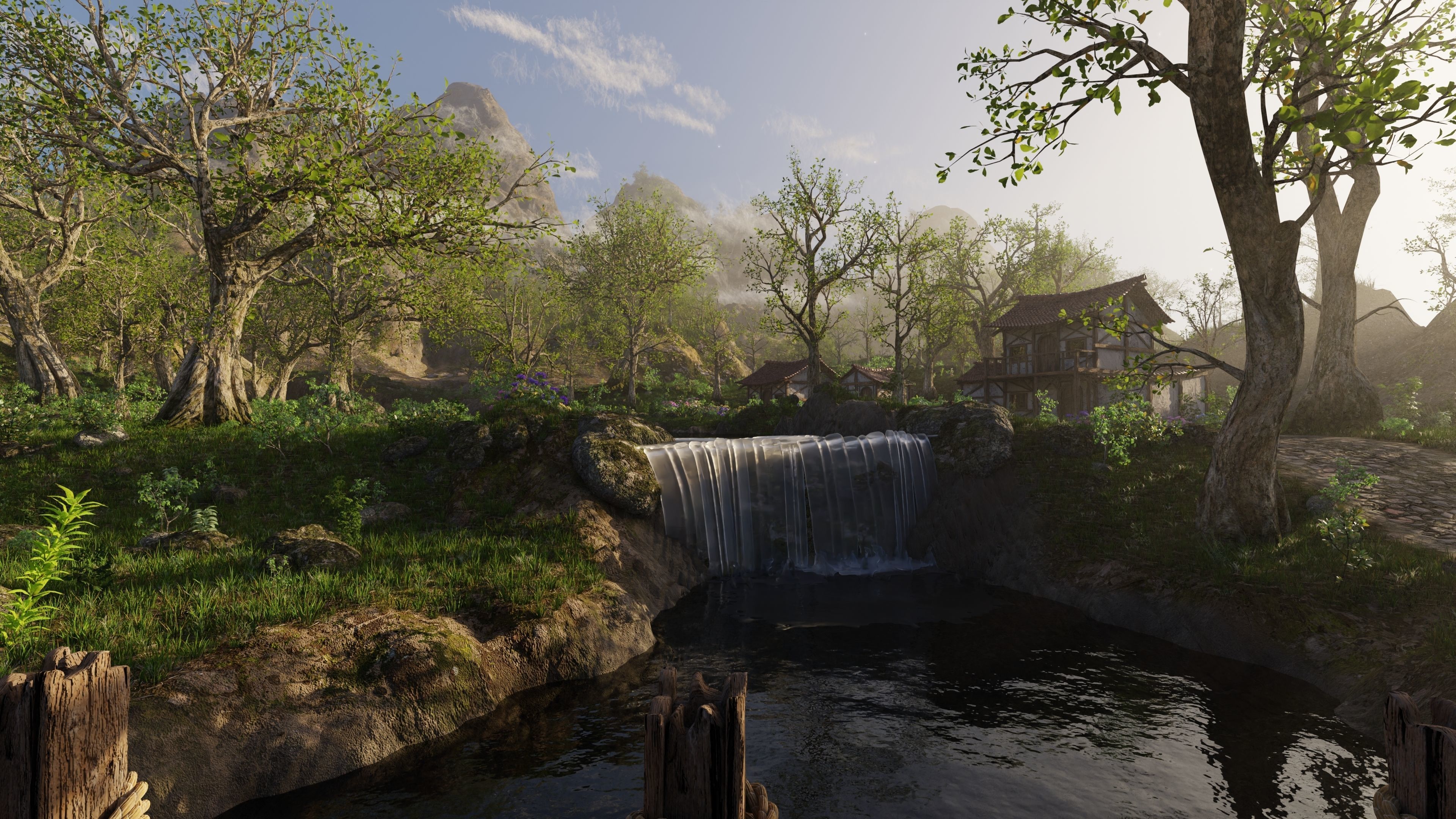 Medieval Bridge Scene 3D model | CGTrader