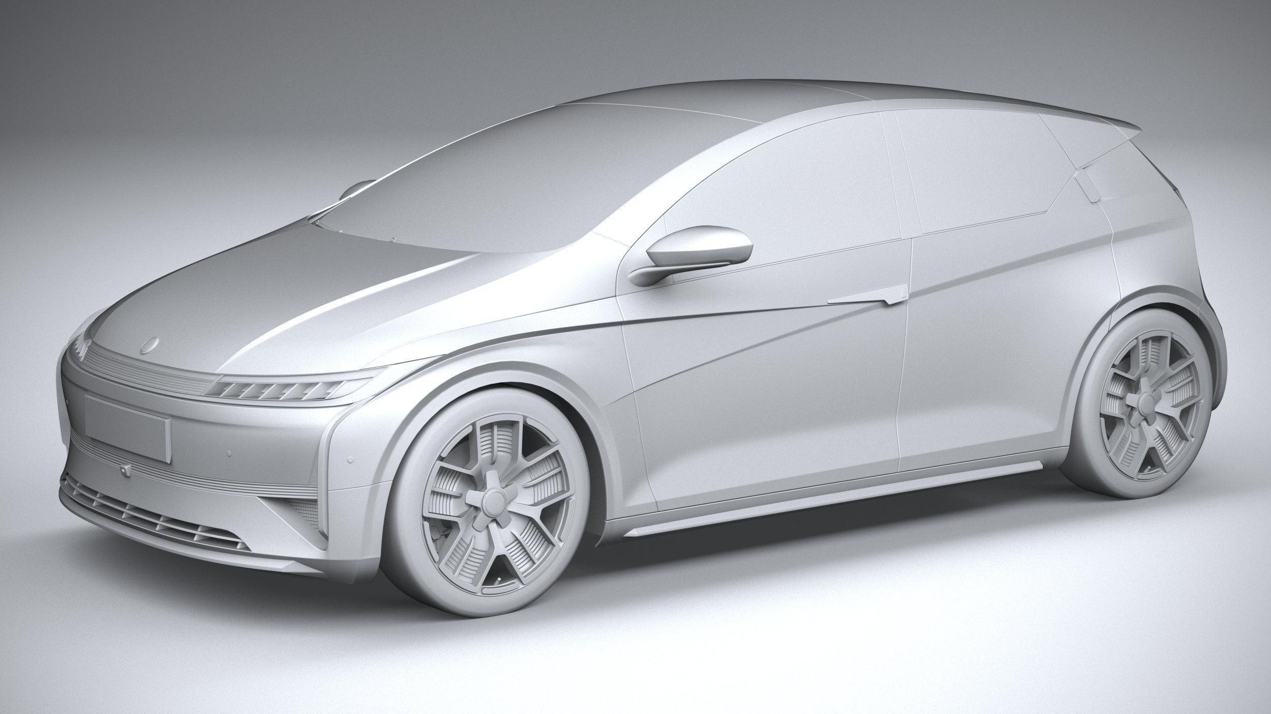 Generic Hatchback EV v3 2022 3D model | CGTrader