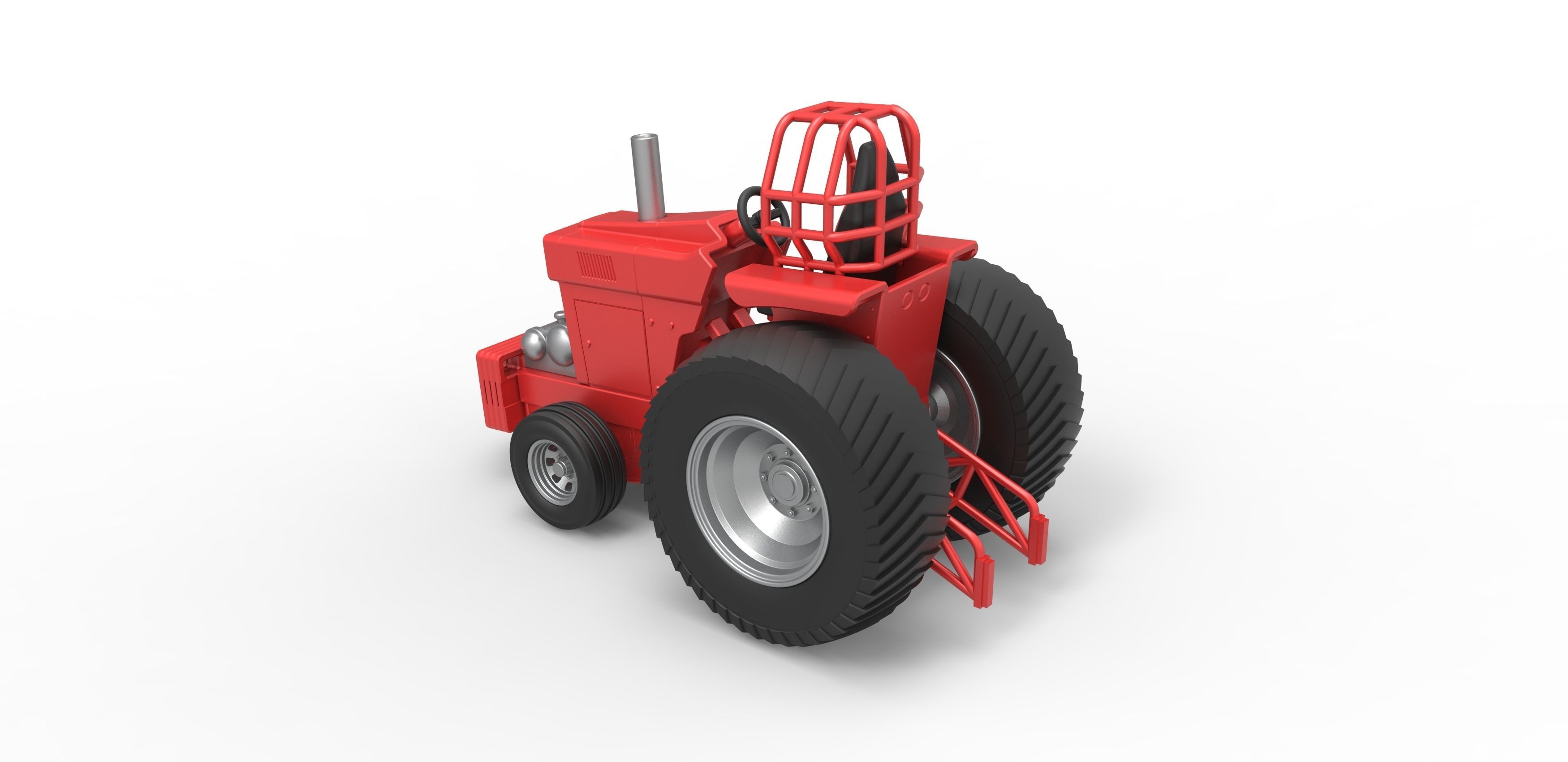 Diecast fun short Pulling Tractor Cruisin Mule Scale 1 to 25 3D model ...