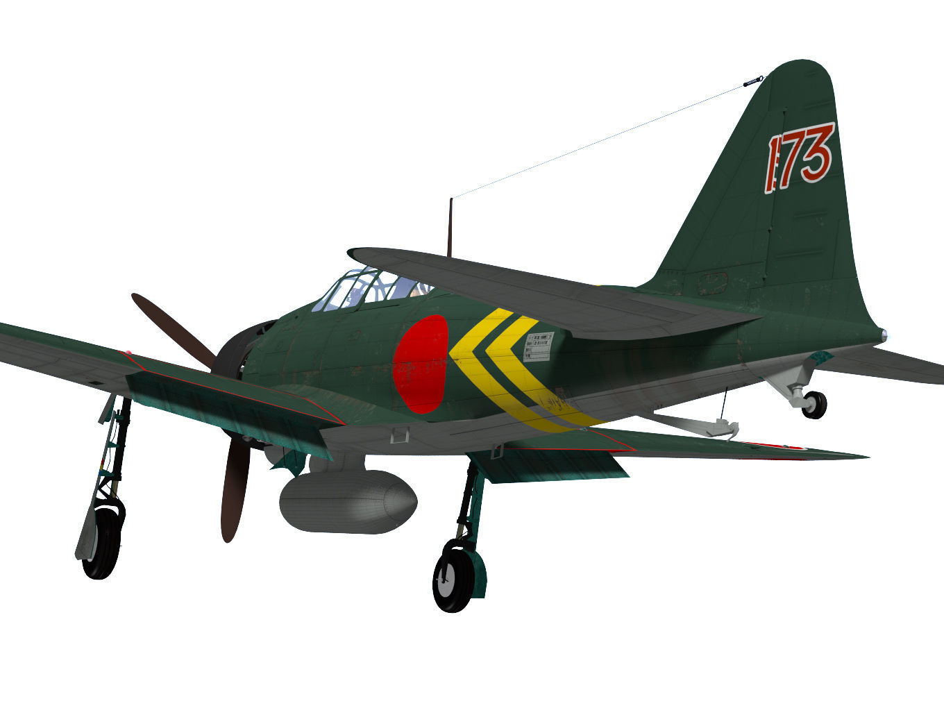 A6M3 Zero fighter Type 22 3D model | CGTrader