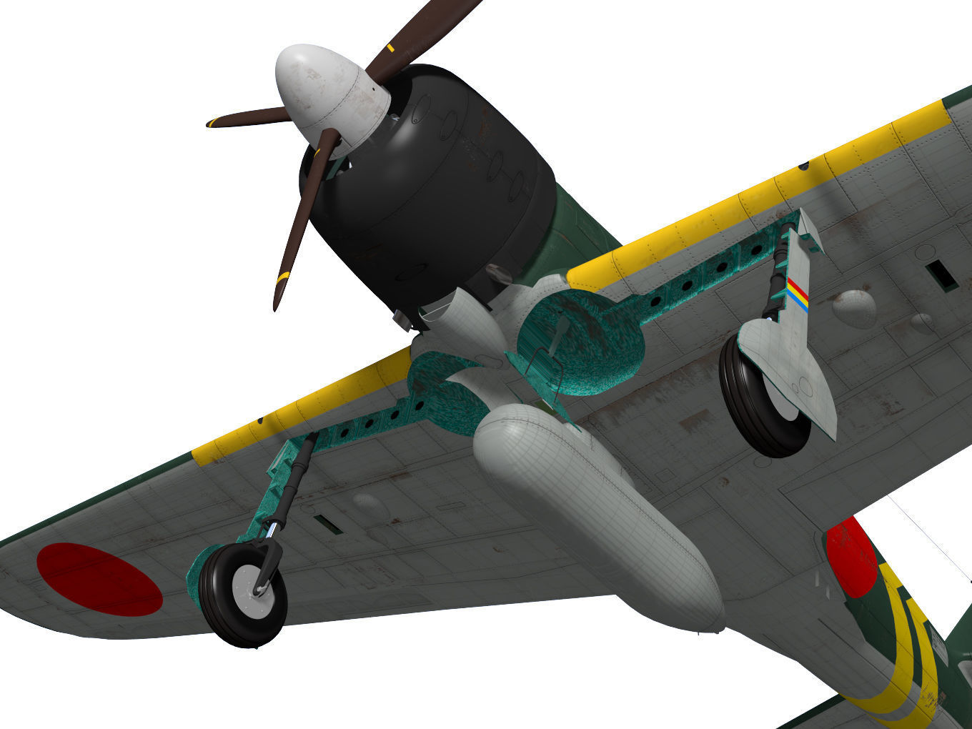 A6M3 Zero fighter Type 22 3D model | CGTrader