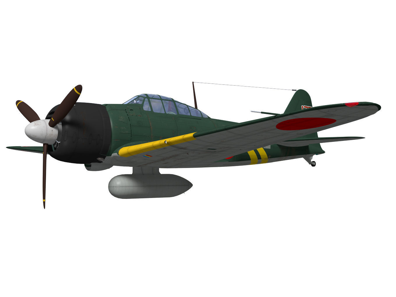 A6M3 Zero fighter Type 22 3D model | CGTrader