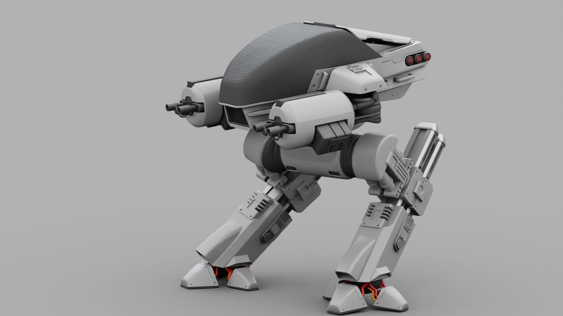 ROBOCOP rigged - animated 3D model animated rigged | CGTrader