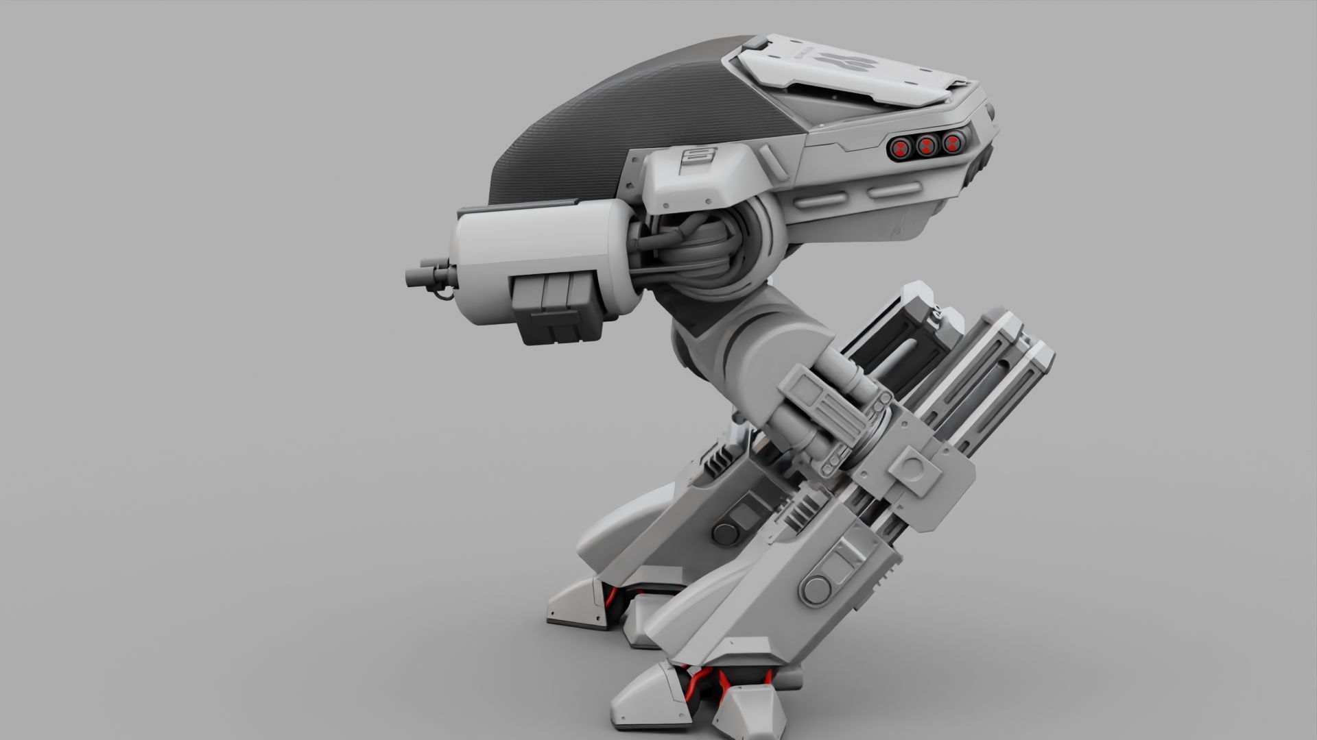 ROBOCOP rigged - animated 3D model animated rigged | CGTrader