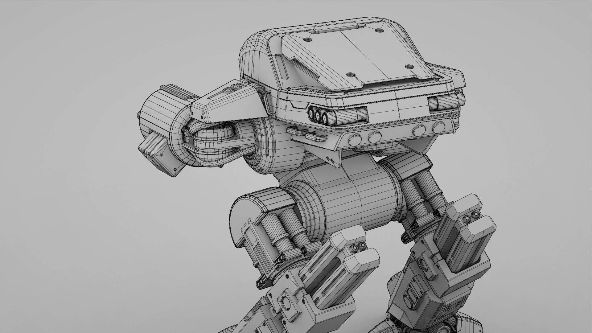 ROBOCOP rigged - animated 3D model animated rigged | CGTrader