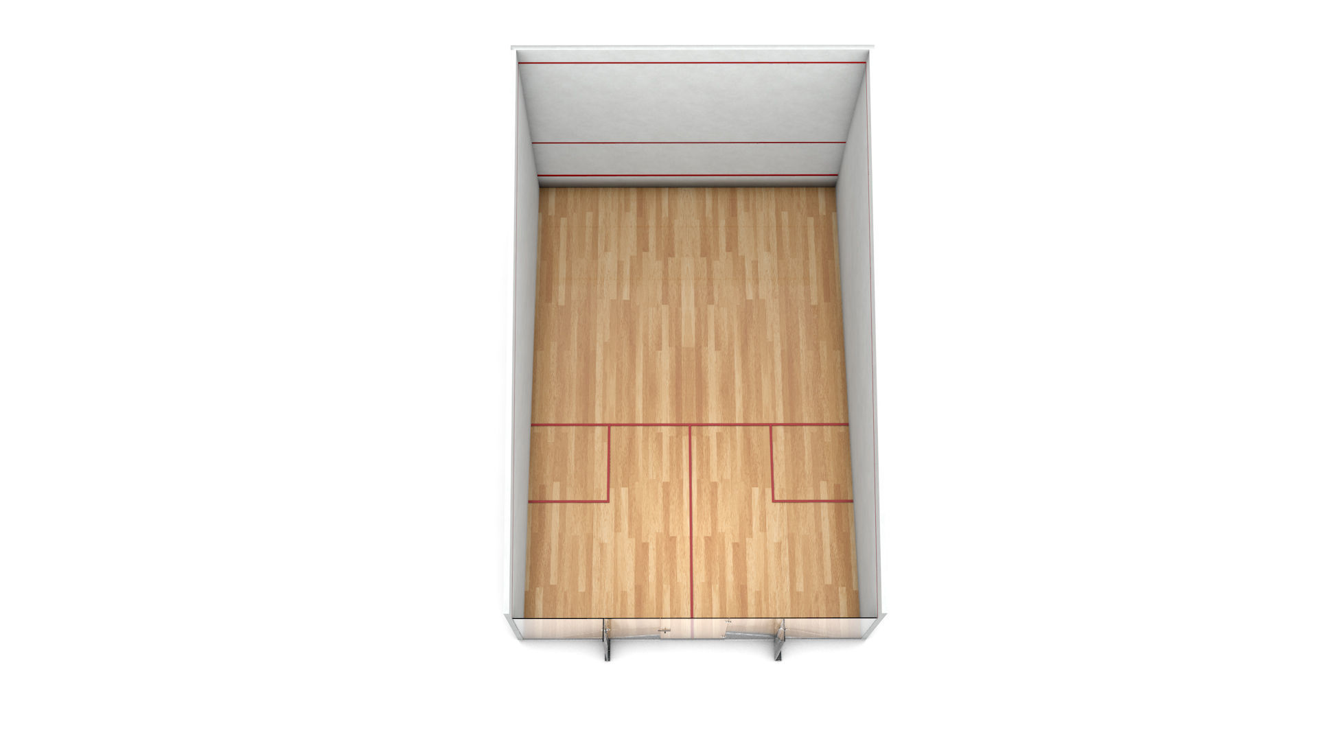 Squash court 3D model | CGTrader