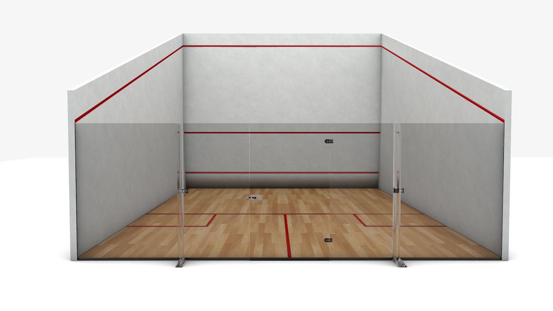 Squash court 3D model | CGTrader