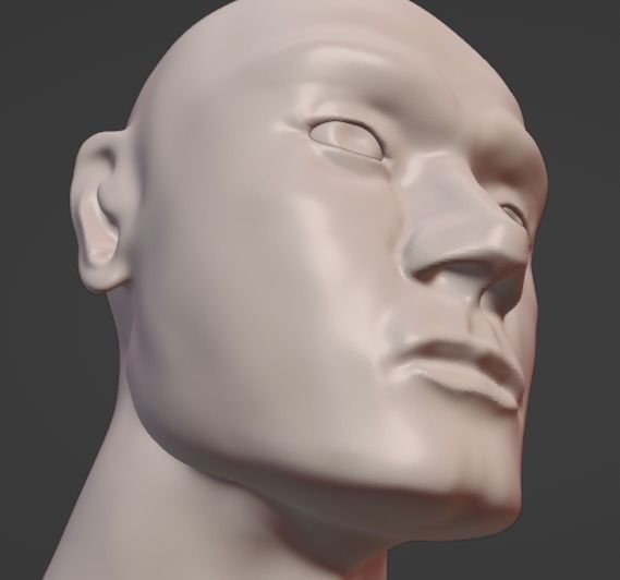 Male Face 3D model | CGTrader