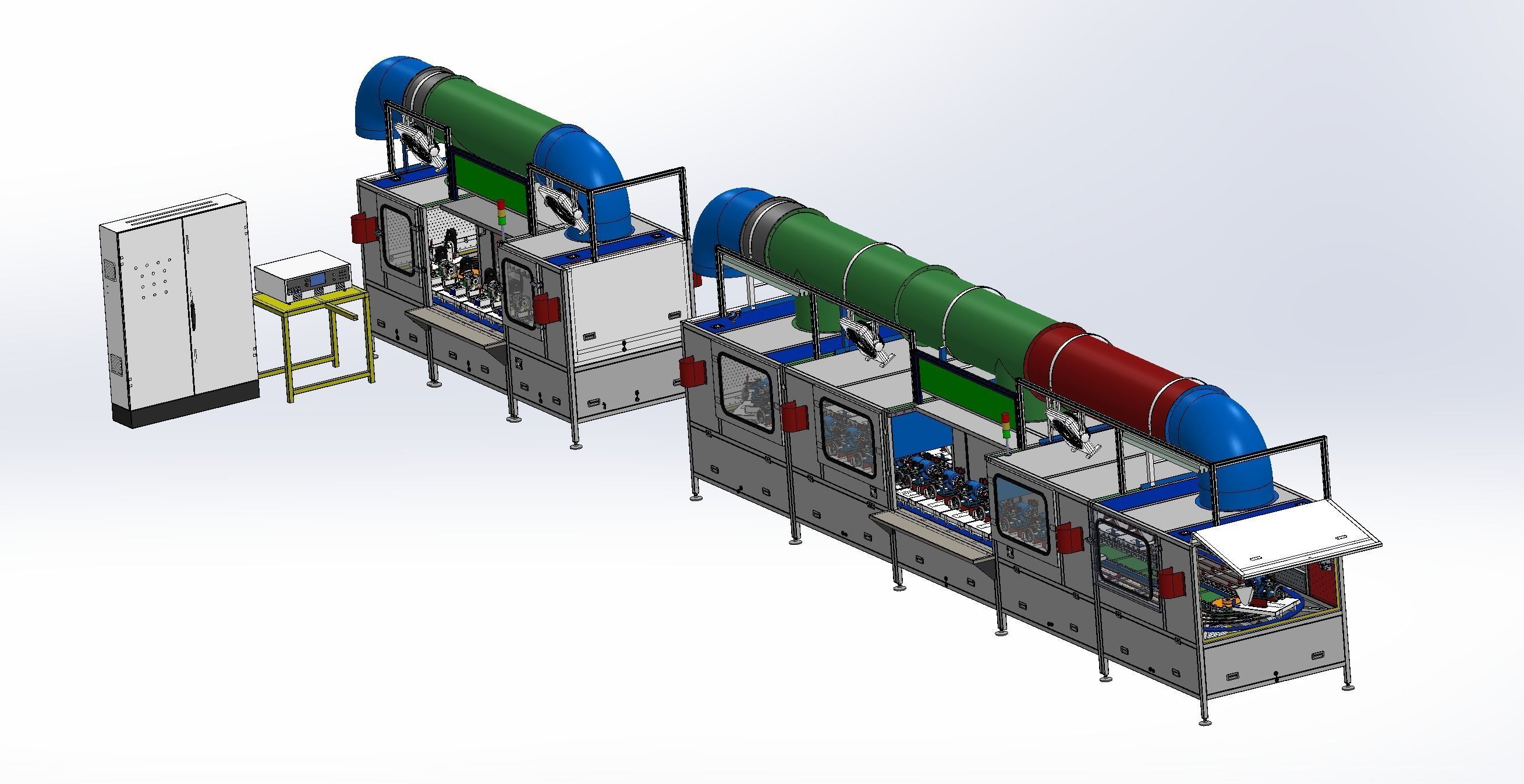 Motor aging test machine 3D model | CGTrader