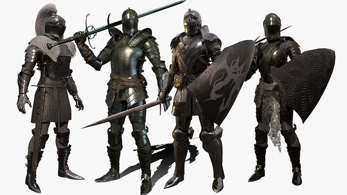 3D Model Collection Knight Pack VR / AR / low-poly | CGTrader