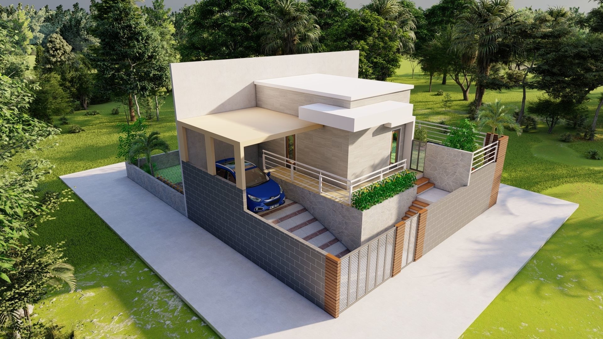 3D SIMPLE HOUSE 3D model | CGTrader