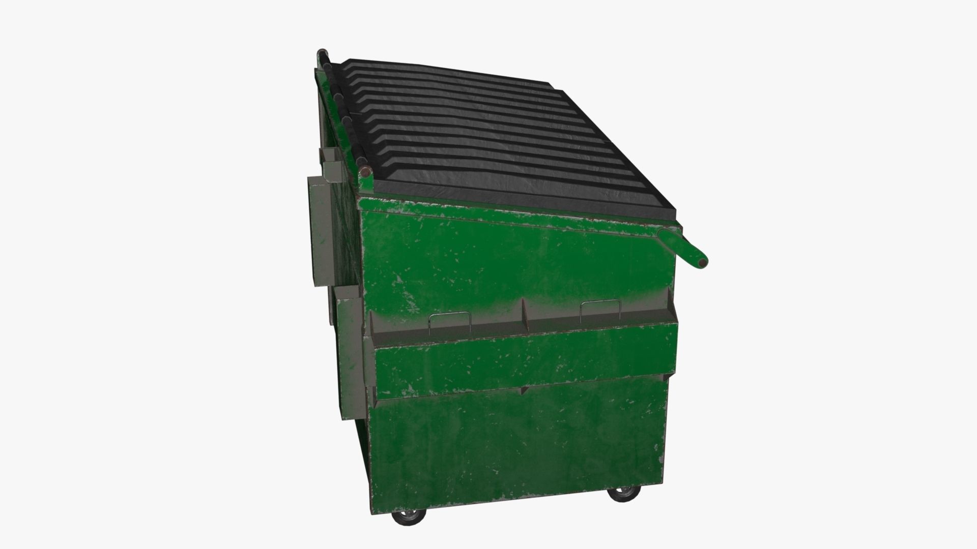 3D model Dumpster garbage can on wheels VR / AR / low-poly | CGTrader