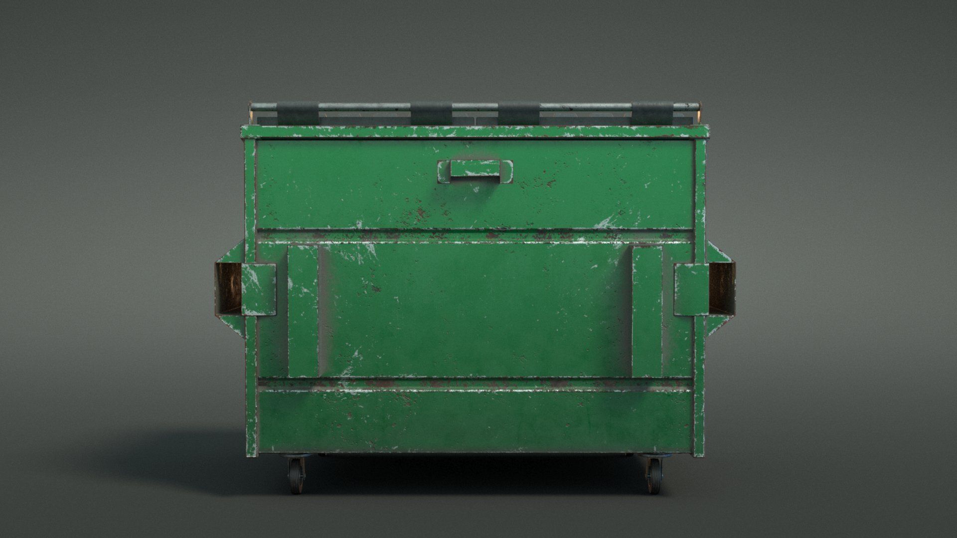 3D model Dumpster garbage can on wheels VR / AR / low-poly | CGTrader
