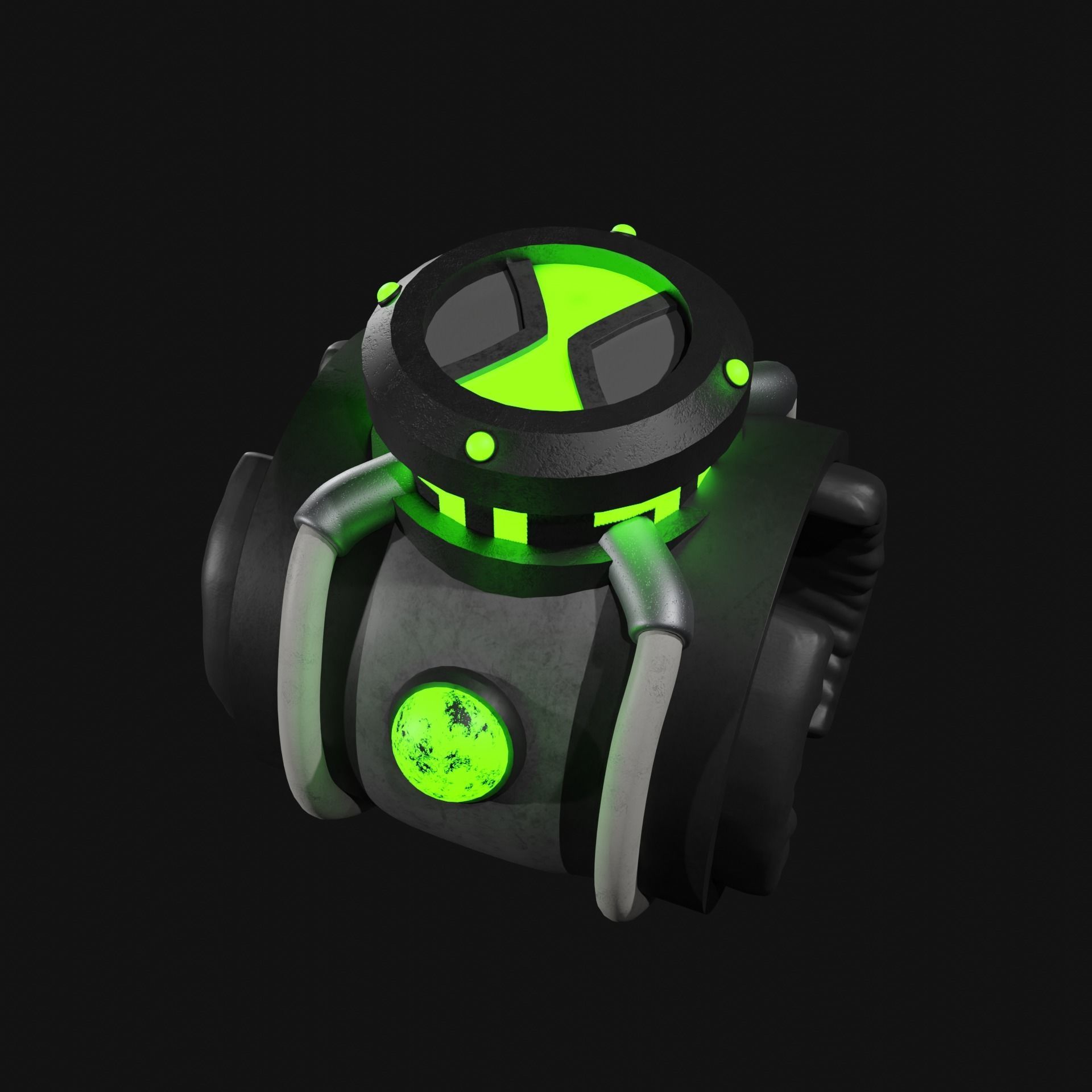 Omnitrix glow in watch 3D model | CGTrader