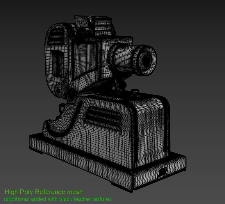 3D model Vintage Diafilm Slide Projector FGK-49 low poly PBR Unreal ...