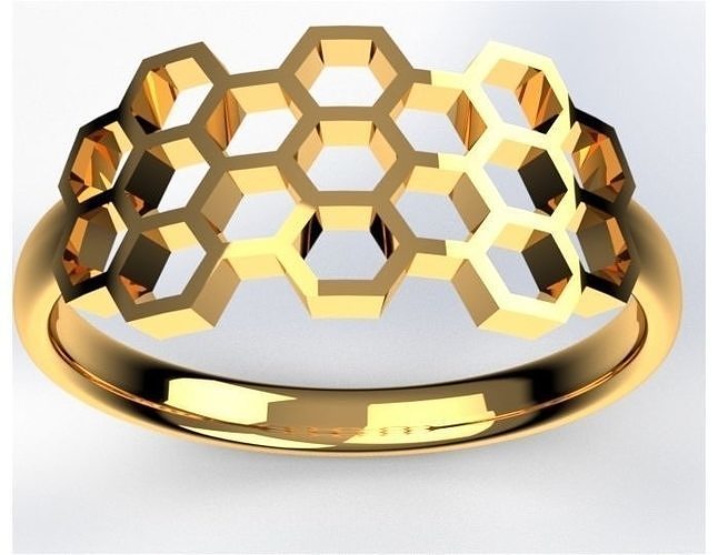 honeycomb curved 3D model 3D printable | CGTrader