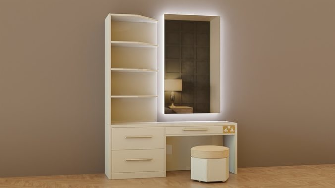 3D model Dressing table set VR / AR / low-poly | CGTrader