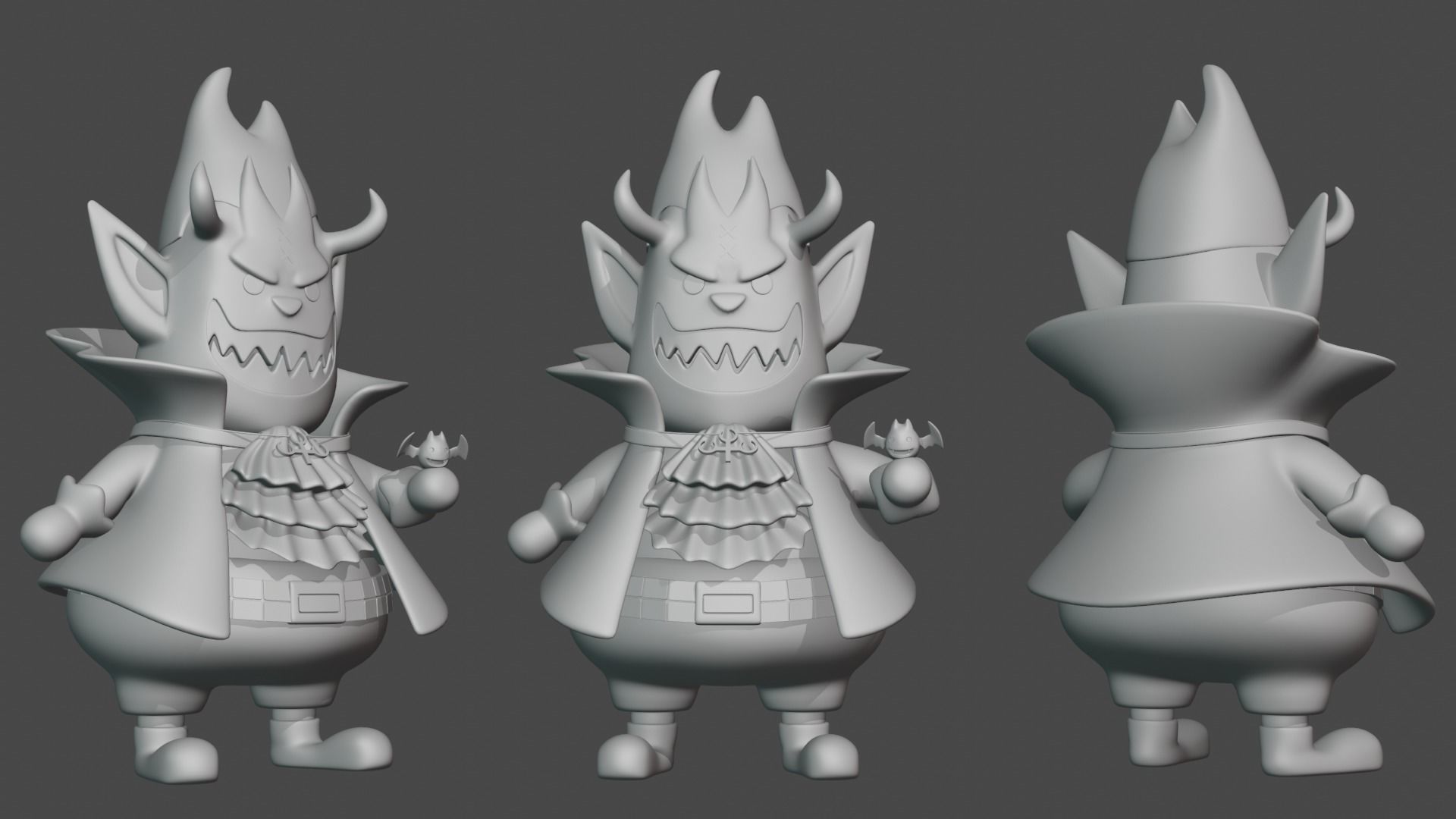 Gecko Moria Chibi - One Piece 3D model 3D printable | CGTrader